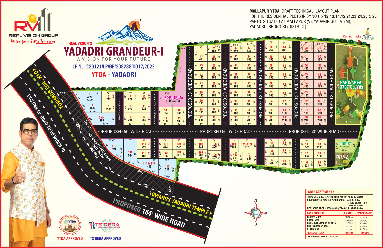 Yadadri Grandeur I | DTCP Plots for Sale in Hyderabad